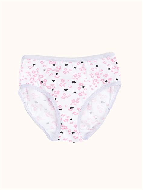 Girls Cotton Briefs 10 Pack Colorful Kisses Within ™