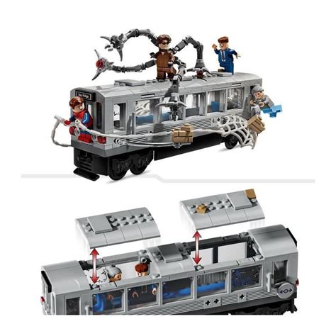 Lego Marvel 76321 La Scene Du Train De Spider Man Et Docteur Octopus