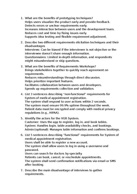 Prototyping Techniques And Requirements Elicitation Cao 9987 Notes