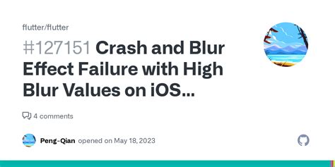 Crash And Blur Effect Failure With High Blur Values On IOS Devices