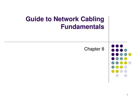 PPT Guide To Network Cabling Fundamentals PowerPoint Presentation Free Download ID