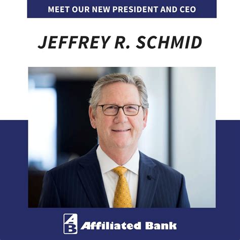 Affiliated Bank Is Excited To Welcome Our New President And Ceo