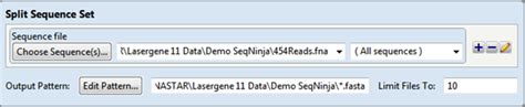 Split Sequence Set User Guide To Seqninja 175
