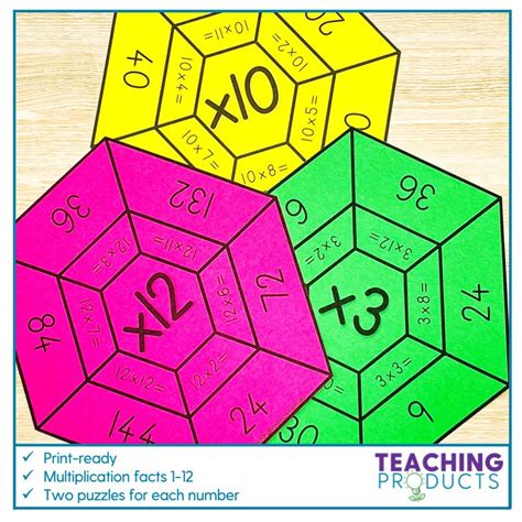 Multiplication Puzzles Teaching Products