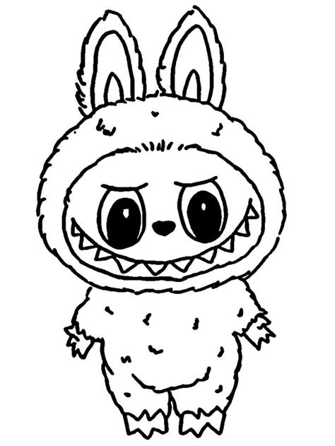 Dibuja Labubu Lindo Para Colorear Imprimir E Dibujar Coloringlib