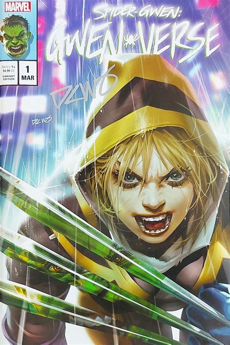 Spider Gwen Gwenverse 1 Ck Shared Exclusive Signed Derrick Che Comic Kingdom Creative