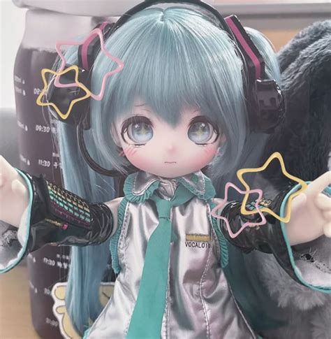 Hatsune Miku Muñecos Artísticos Muñecas Bonitas Muñecas Japonesas