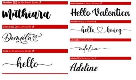 Letras Cursivas Dafont