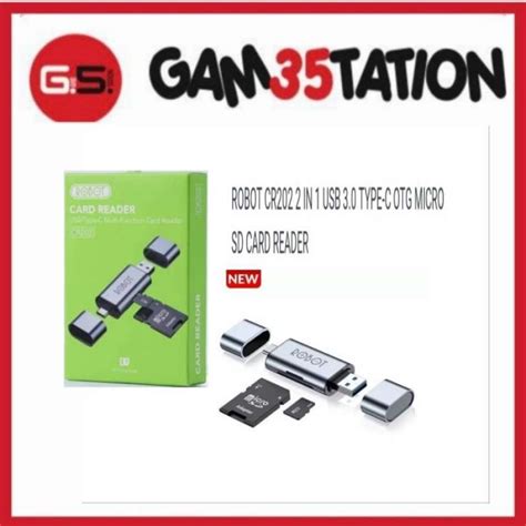 Promo ROBOT CR IN USB TYPE C OTG MICRO SD CARD READER Diskon Di Seller KomputerMu
