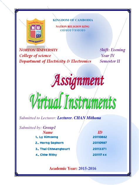 Assignment Of Labview With Control System Pdf