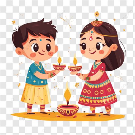 디왈리 축제를 위한 전통 인도 커플 조명 디야 램프 전통적인 인도 커플 디왈리 축하 조명 디야 램프 Png 일러스트 및 이미지 에 대한 무료 다운로드 Pngtree
