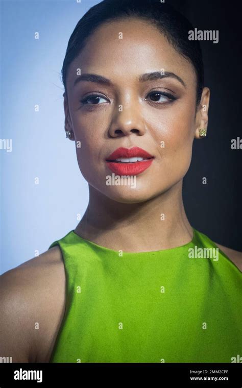 Actress Tessa Thompson Poses For Photographers Upon Arrival At The