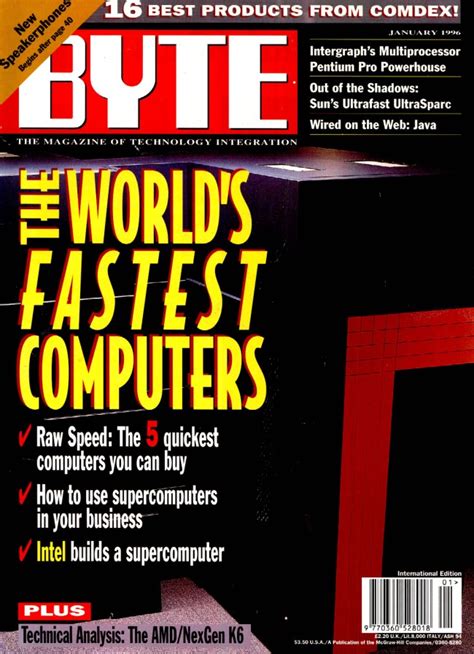 Byte January 1996 Magazine Computing History
