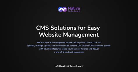 Powerful CMS Solutions For Business Native Infotech