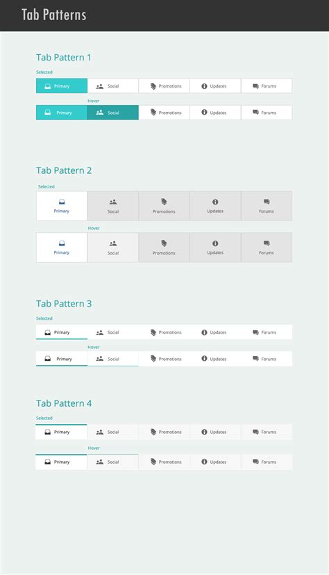 Navigation Tabs Design Behance