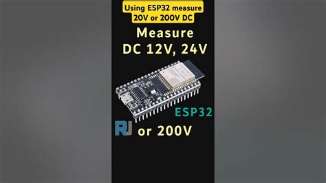 Measure 20v 50v Or 200v With Esp32 Robojax Arduinoproject Arduino Youtube