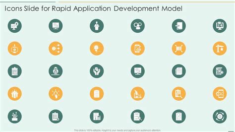 Icons Slide For Rapid Application Development Model Ppt Brochure Ppt Example