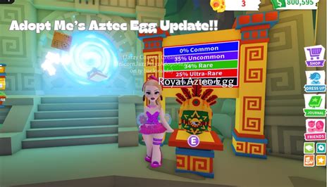 Aztec Egg Update In Adopt Me Youtube