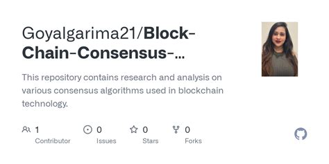 Github Goyalgarima21block Chain Consensus Algorithm This Repository