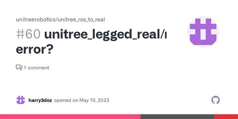 unitree legged real ros udp error · issue 60 · unitreerobotics