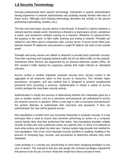 18 Security Terminology Pdf Information Security Security Hacker