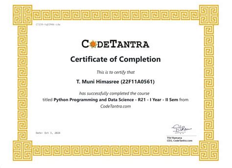 Python Coding Codetantra Learningnewskills Himasree T