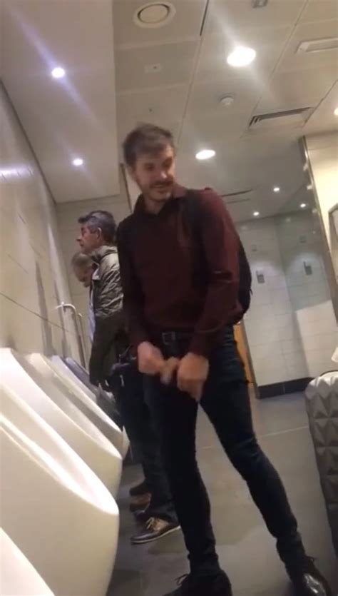 Urinal Spycams Big Uncut Dick Pissing At