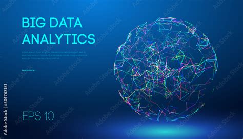 Artificial Intelligence Analytics Data Technology Science Concept Network Analysis Sphere
