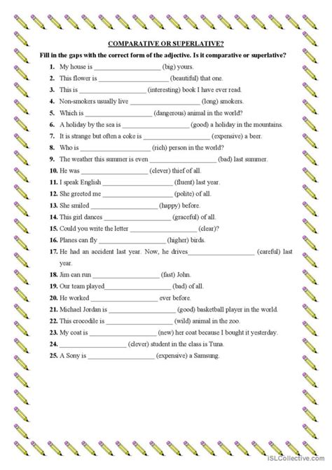 Comparatives Superlatıves Elementary… Deutsch Daf Arbeitsblätter Pdf And Doc