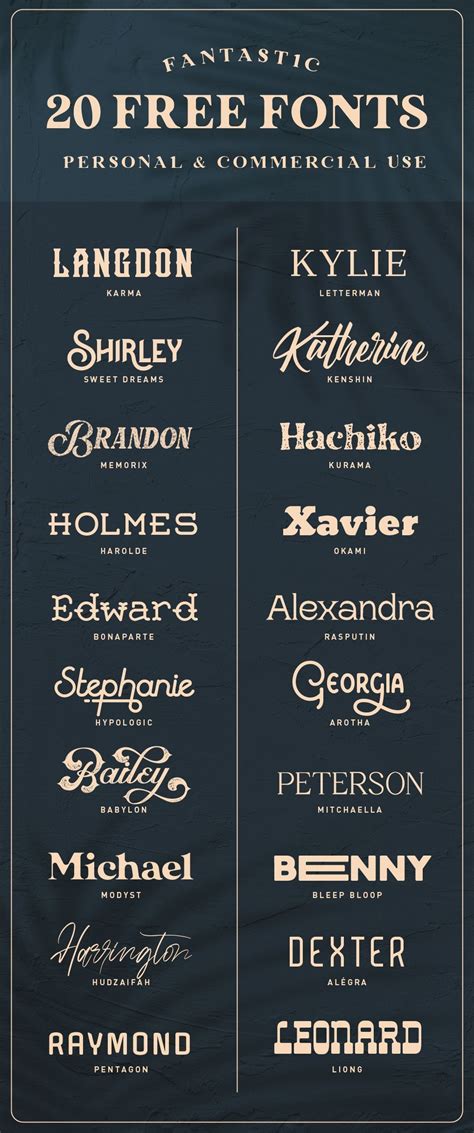 20 Free Fonts For Branding Free Script Fonts Free Cursive Fonts
