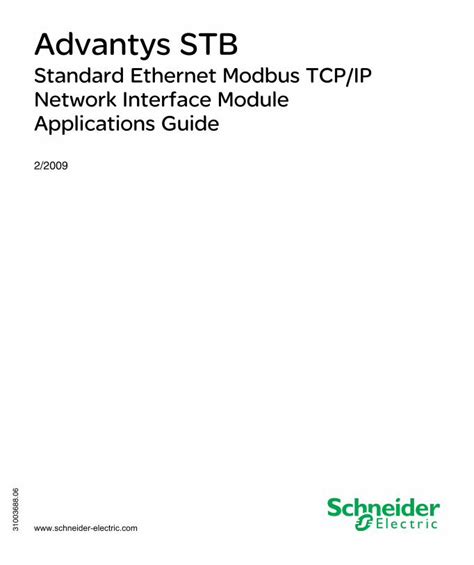 Pdf Advantys Stb Standart Ethernet Modbus Tcpip Applications Guide 02