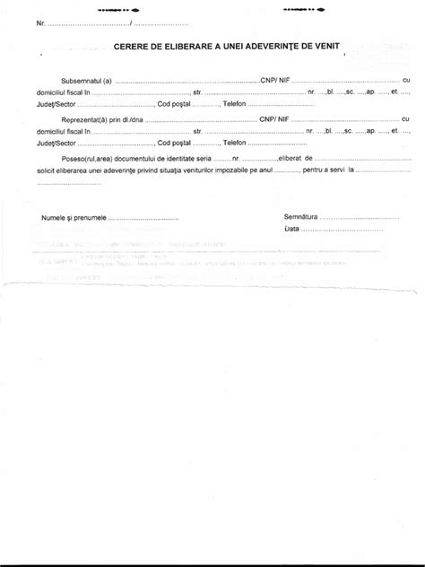 Cerere Adeverință De Venit Anaf Pdf