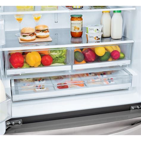 Lg 277 Cu Ft Smart French Door Refrigerator With Ice Maker Water And