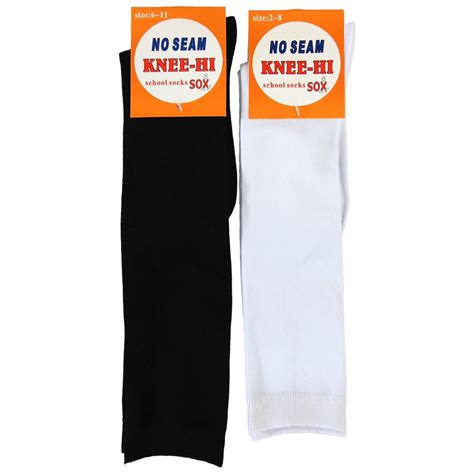 Pure Cotton Knee High School Socks Sox Magic