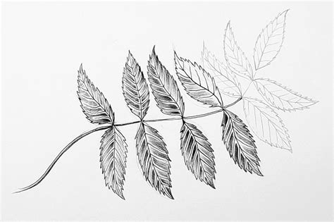 Tree Leaves Texture Drawing