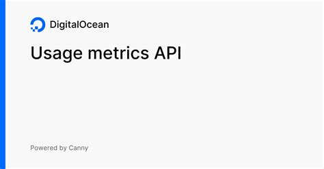Usage Metrics Api Voters Digitalocean