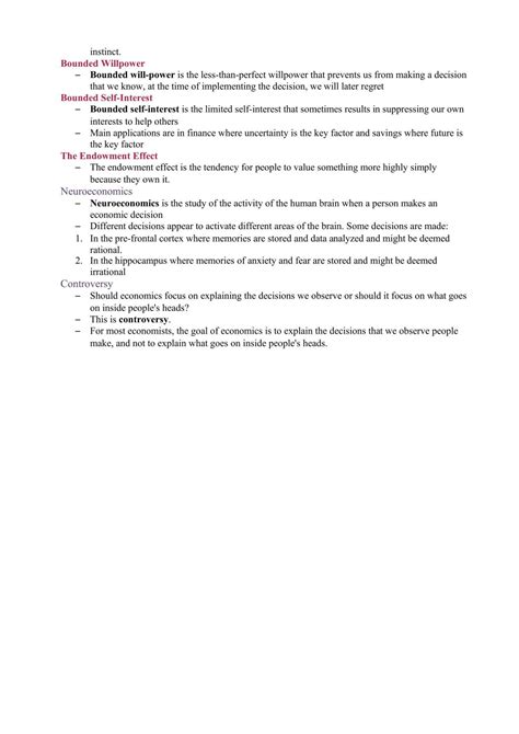 Introductory Microeconomics Notes Econ 1050 Introductory Microeconomics Uoguelph Thinkswap