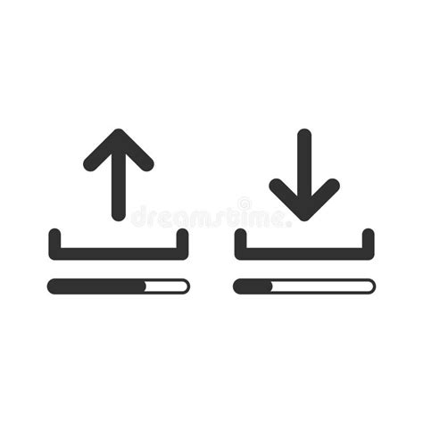 Loading Icon Set With Different Shapes Square Circle Arrow Buffer