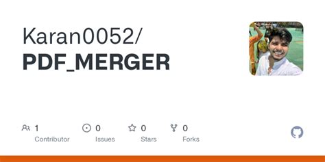 Karan Raj On Linkedin Github Karan0052pdfmerger