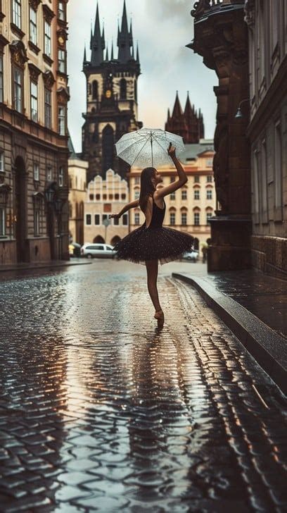 Free Ballerina In Rain Image Ballerina Rain Dance Download At