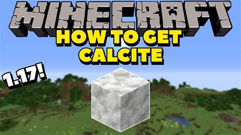 How To Get Calcite Minecraft 117 Tutorials Youtube