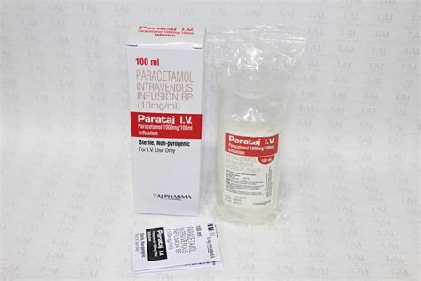 Paracetamol Infusion Iv 1000mg Manufacturer And Supplier