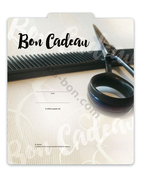 K288f Bon Cadeau Mc Coiffeur Salon De Coiffure Pos Avec