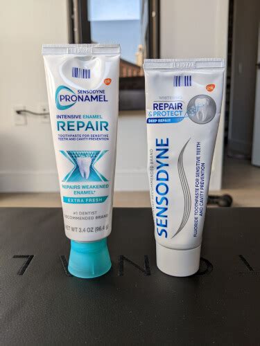 Sensodyne Intensive Enamel Repair Vs Repair And Protect Toothpaste