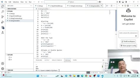 Python Developer How To Create The Python Variables Tutorial 4 Youtube