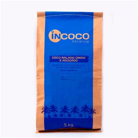 Coco Ralado Úmido E AdoÇado 5kg E 10kg Incoco Premium