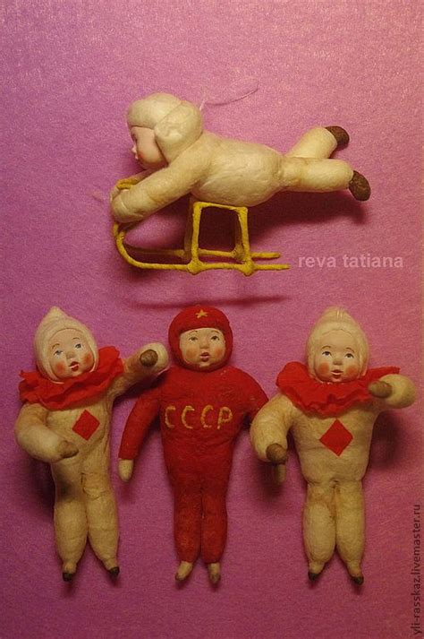 Мальчик на санках Ватная елочная игрушка в интернет магазине на Ярмарке Мастеров Елочные