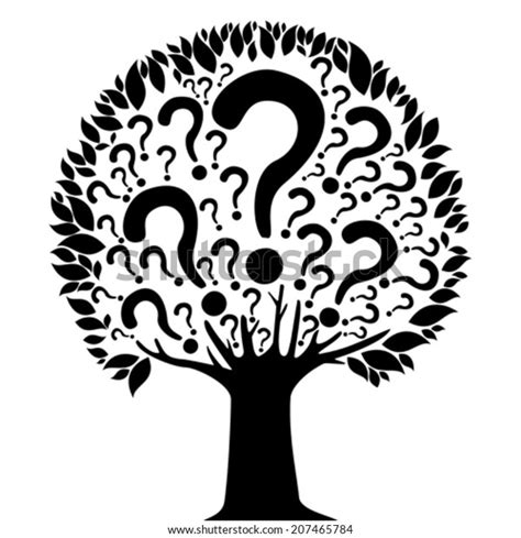 Tree Questions Isolated On White Background Stock Vector Royalty Free Shutterstock