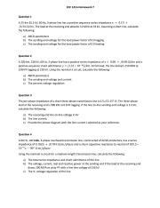 ECE A Homework Pdf ECE A Homework Question A Km KV Hz Phase