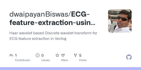 github dwaipayanbiswas ecg feature extraction using dwt haar wavelet